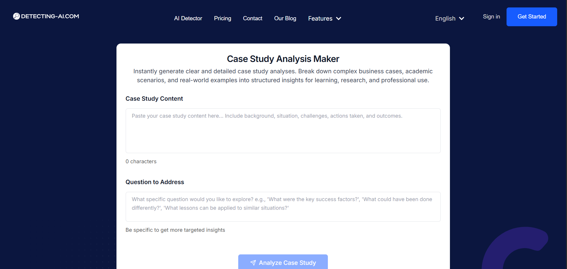 Case Study Analysis Maker – Generate Comprehensive Case Study Analyses ...