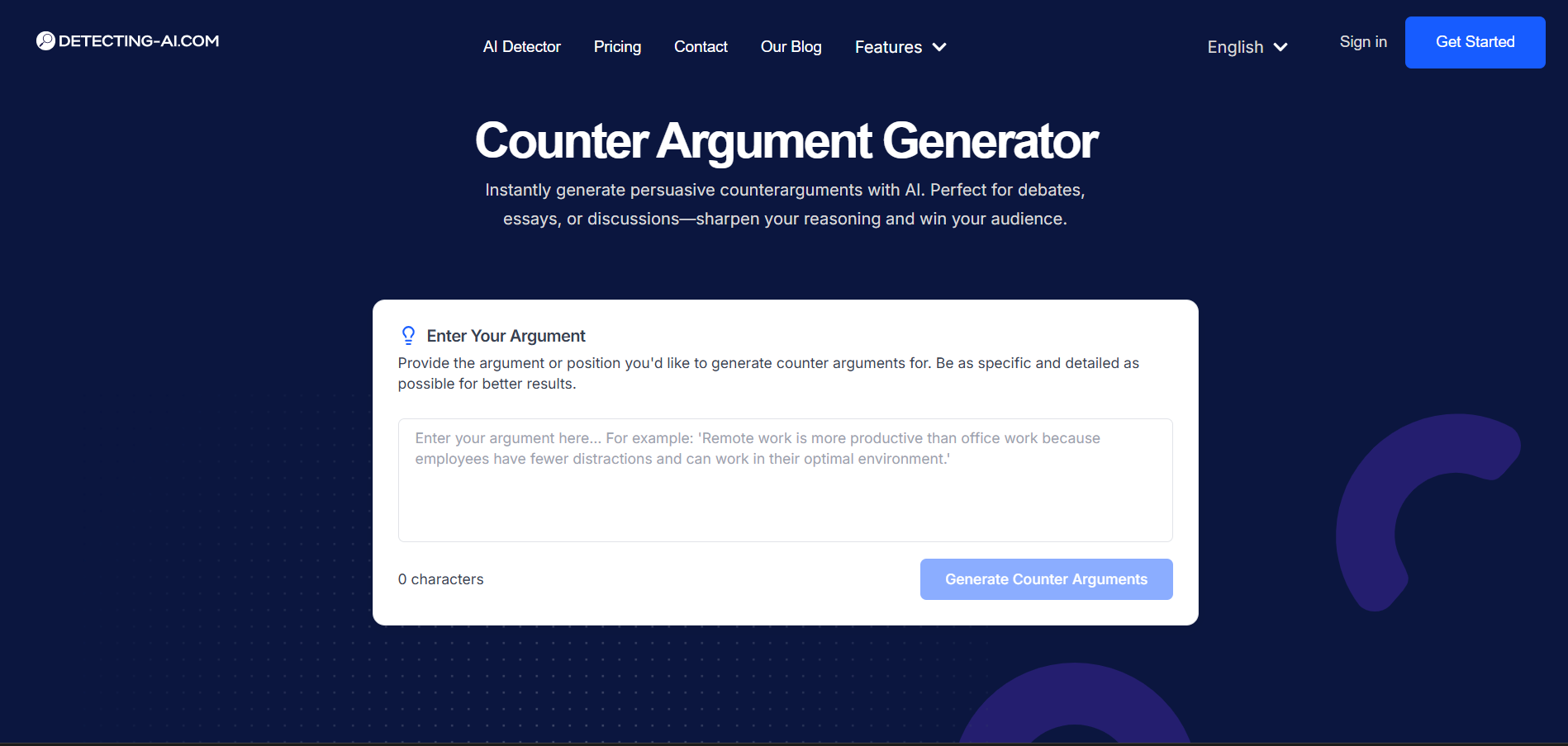 Counter Argument Generator – AI Tool for Debates, Discussions ...