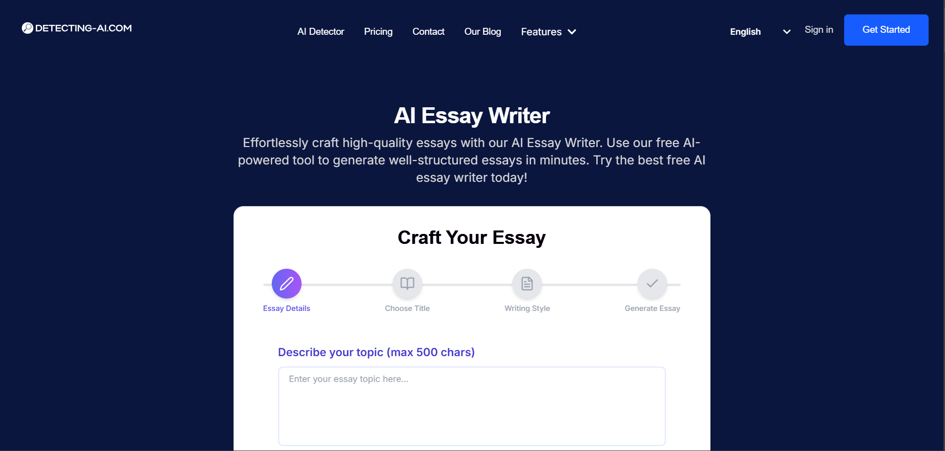 AI Essay Writer - Free AI-Powered Essay Writing Tool