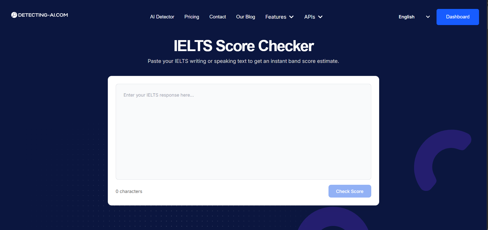 IELTS Score Checker - Free AI Tool to Estimate IELTS Band Scores