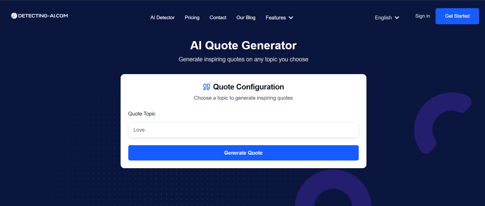 AI Quote Generator – Create Inspiring & Motivational Quotes Instantly