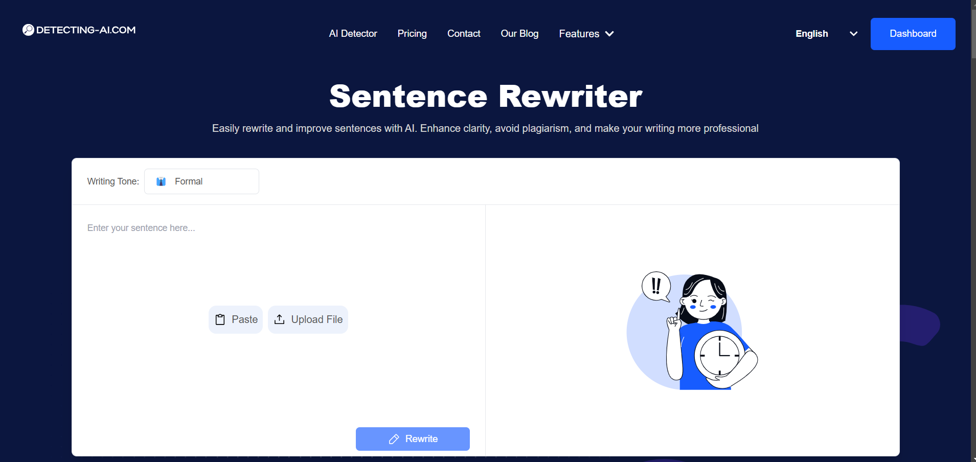 Sentence Rewriter | Effortlessly Rewrite Sentences with Precision