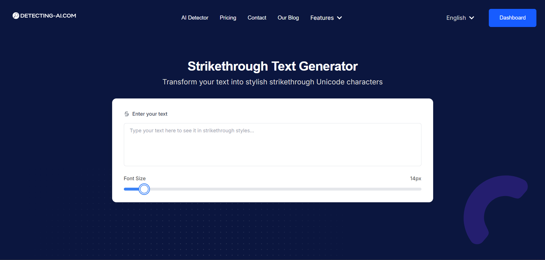 Generador de Texto Tachado – Crear Texto Tachado en Línea al Instante