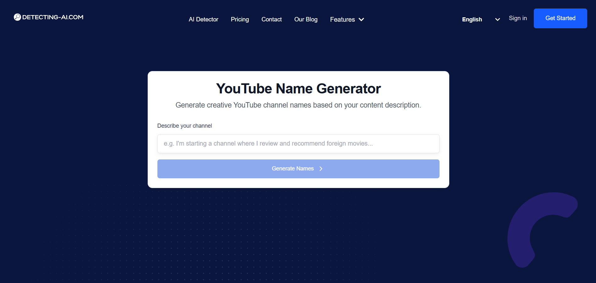 Générateur de Noms YouTube : Créez des Noms de Chaînes Uniques Instantanément